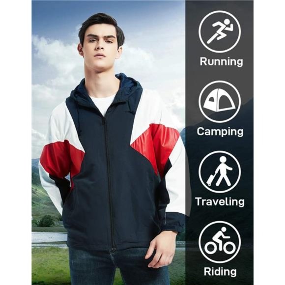 Jackets & Coats | Mens Windbreaker Jacket Lightweight 9s Retro Wind ...